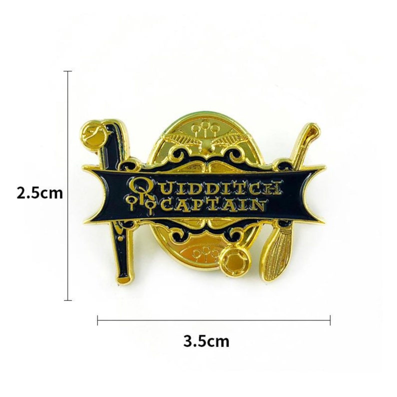 Hogwarts Quidditch Captain Enamel Pin for Bags | Harry Potter Inspired ...
