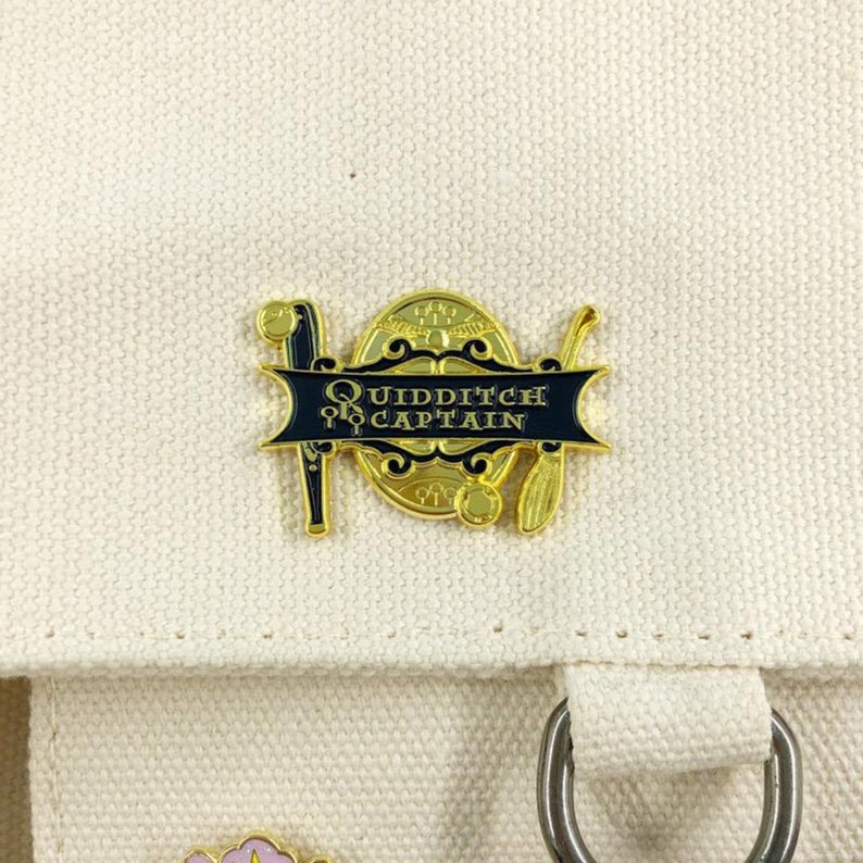 Hogwarts Quidditch Captain Enamel Pin for Bags | Harry Potter Inspired ...