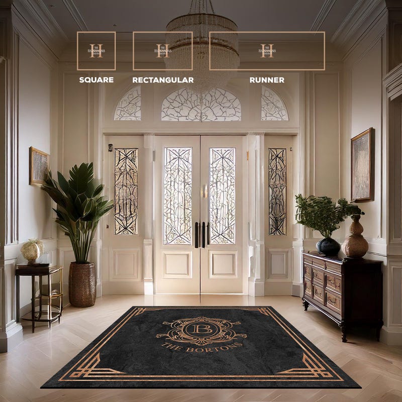 Monogram Rugs - Etsy