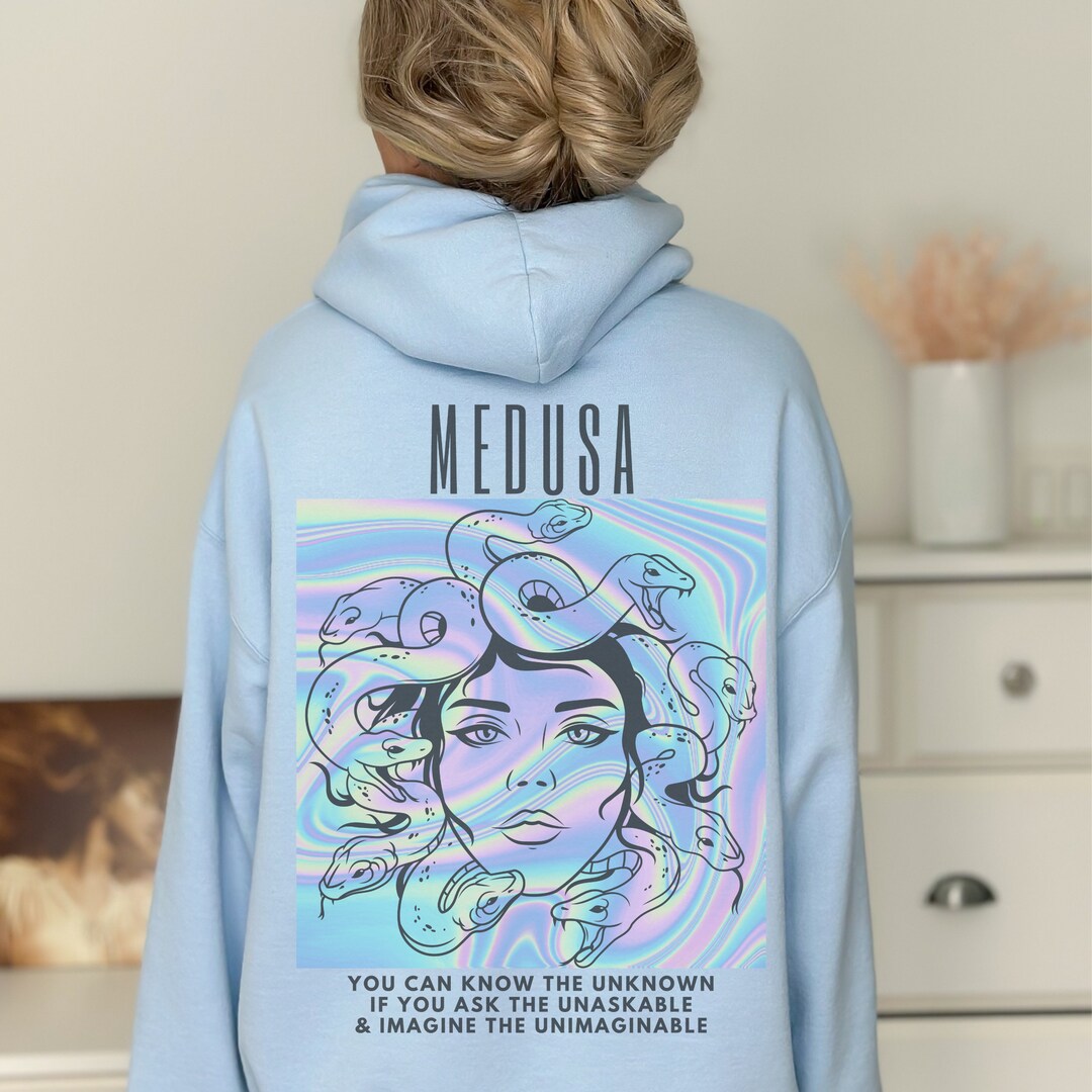 Medusa Hoodie the Greek Mythology Mystical Creature Hoodie Gorgon ...