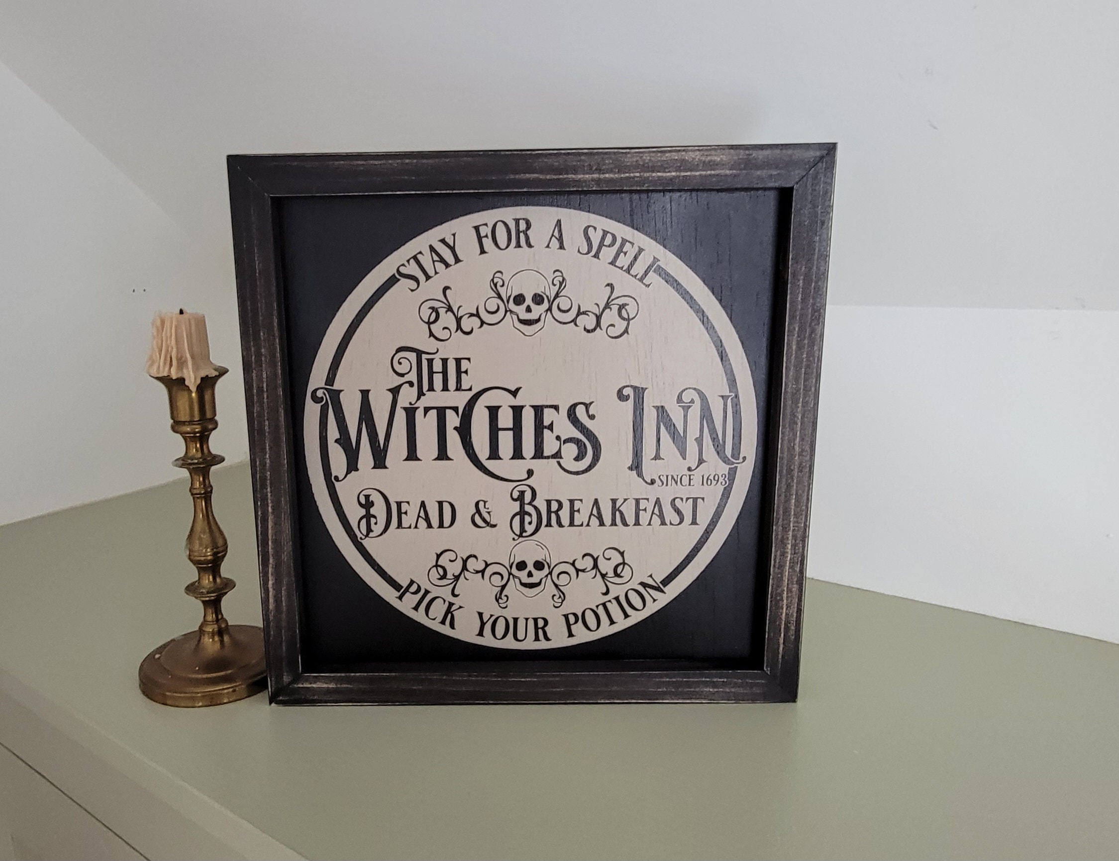 THE WITCHES INN | Halloween Sign | Wood Sign | Farmhouse Halloween Sign ...