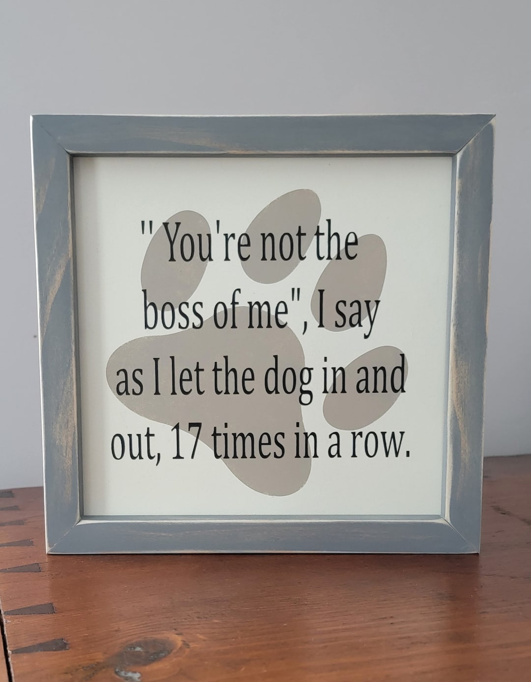 Dog in and Out Dog Sign Dog Lover Sign Pet Love Wood Sign Doggy Decor ...