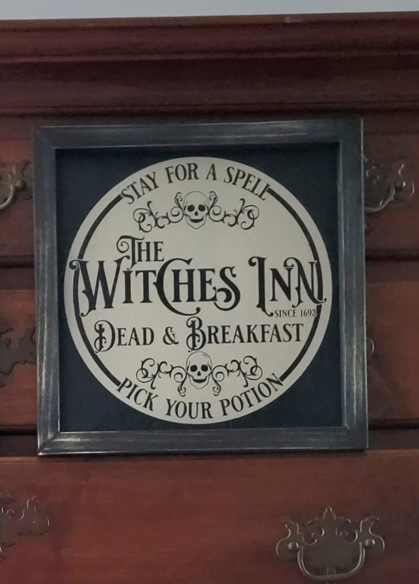 THE WITCHES INN | Halloween Sign | Wood Sign | Farmhouse Halloween Sign ...