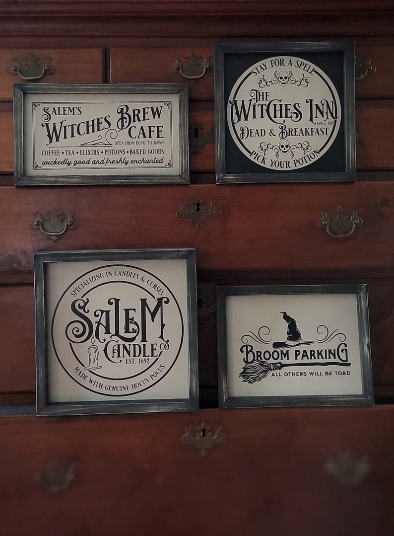 THE WITCHES INN | Halloween Sign | Wood Sign | Farmhouse Halloween Sign ...