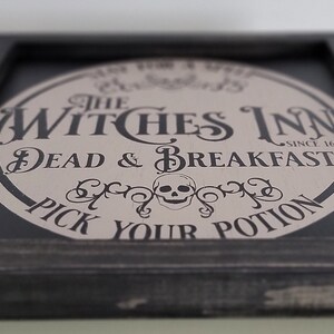 THE WITCHES INN | Halloween Sign | Wood Sign | Farmhouse Halloween Sign ...