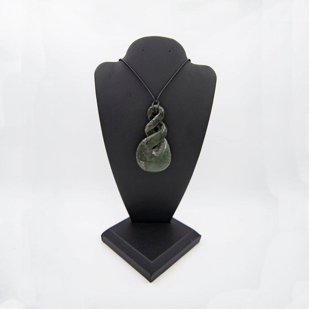 Big Sur Monterey Jade Double Infinity Pendant - Etsy