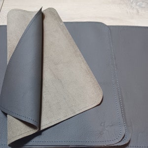 Brown Leather Table Mats - Set of 4, Dining Table Decor, Coffee Table ...