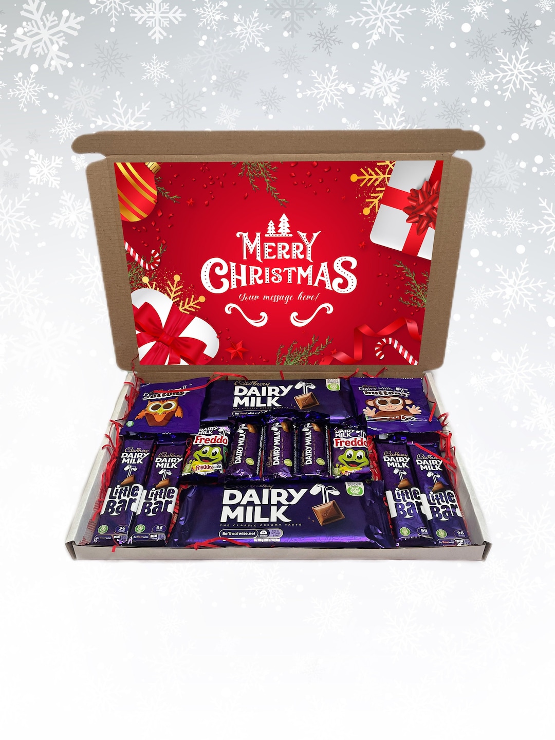 Dairy Milk Christmas Chocolate Gift Box Personalised | Personalised ...
