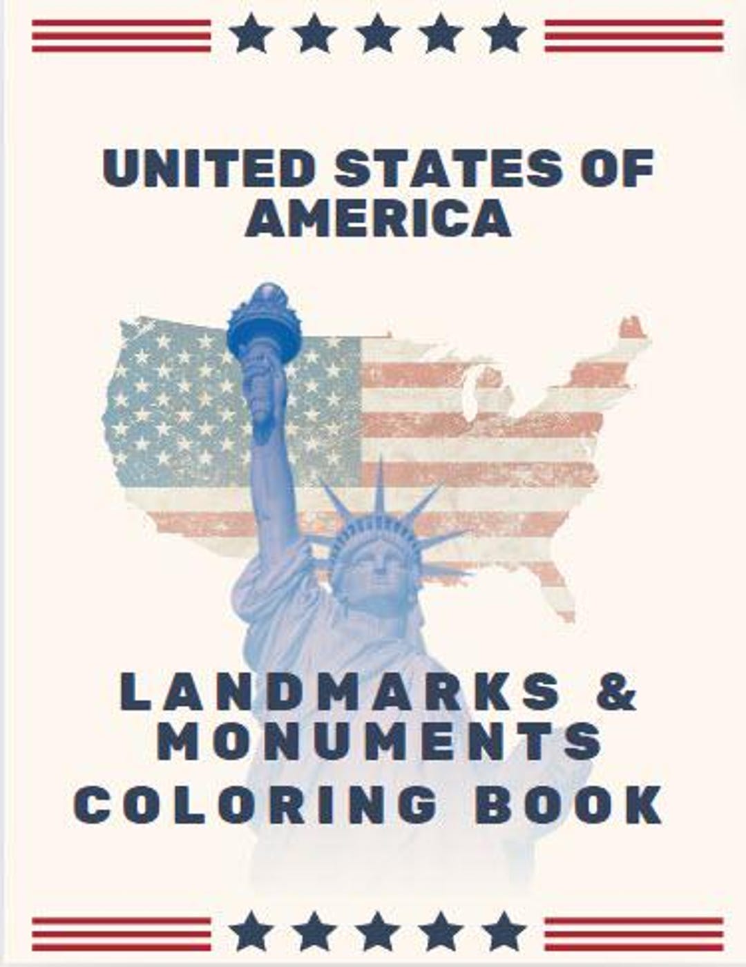 USA Landmarks and Monuments Coloring Book; From the Alamo to NYC ...