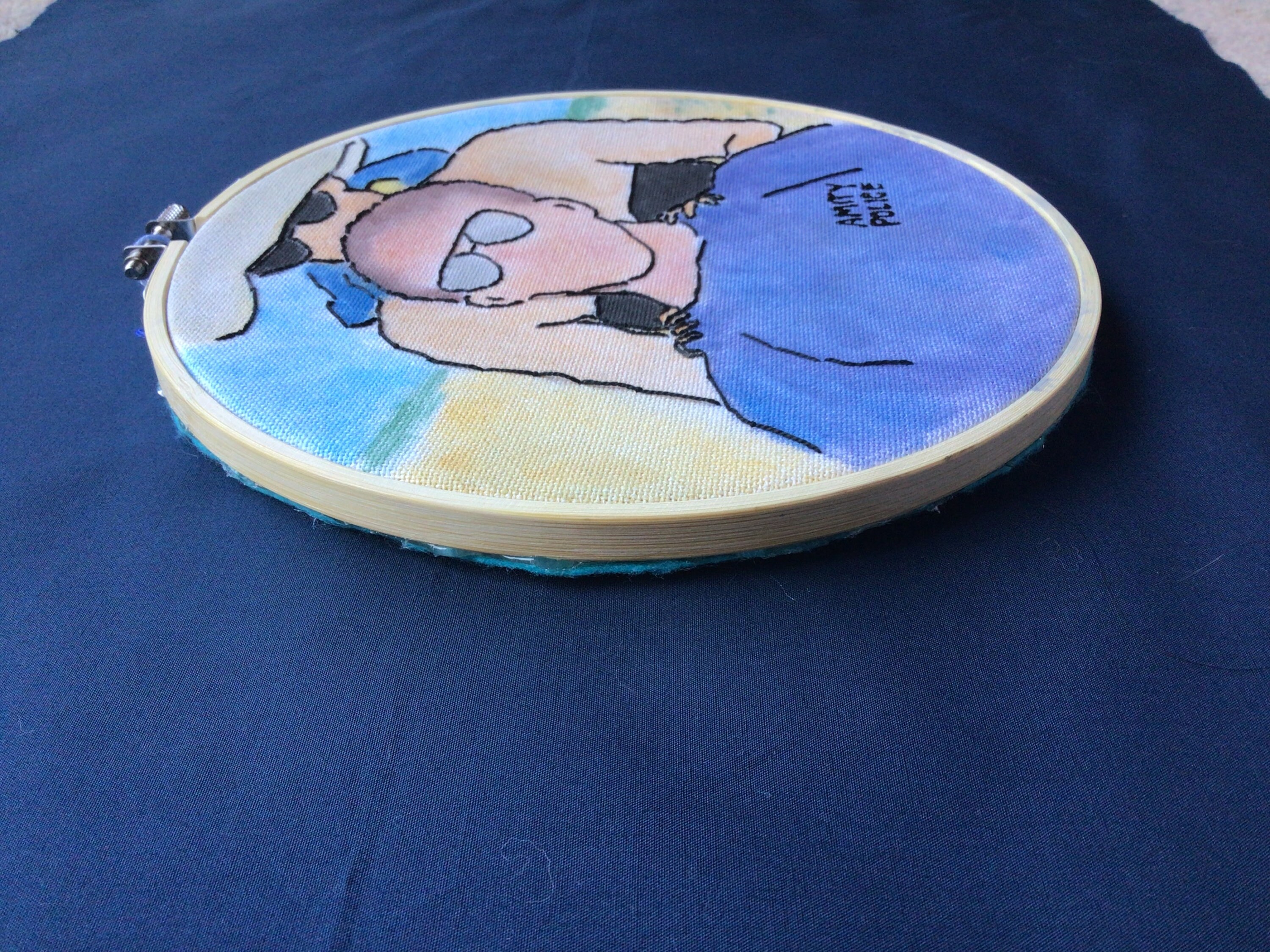 Beach Scene With Chief and Mrs. Brody From Shark Movie Jaws Embroidery ...