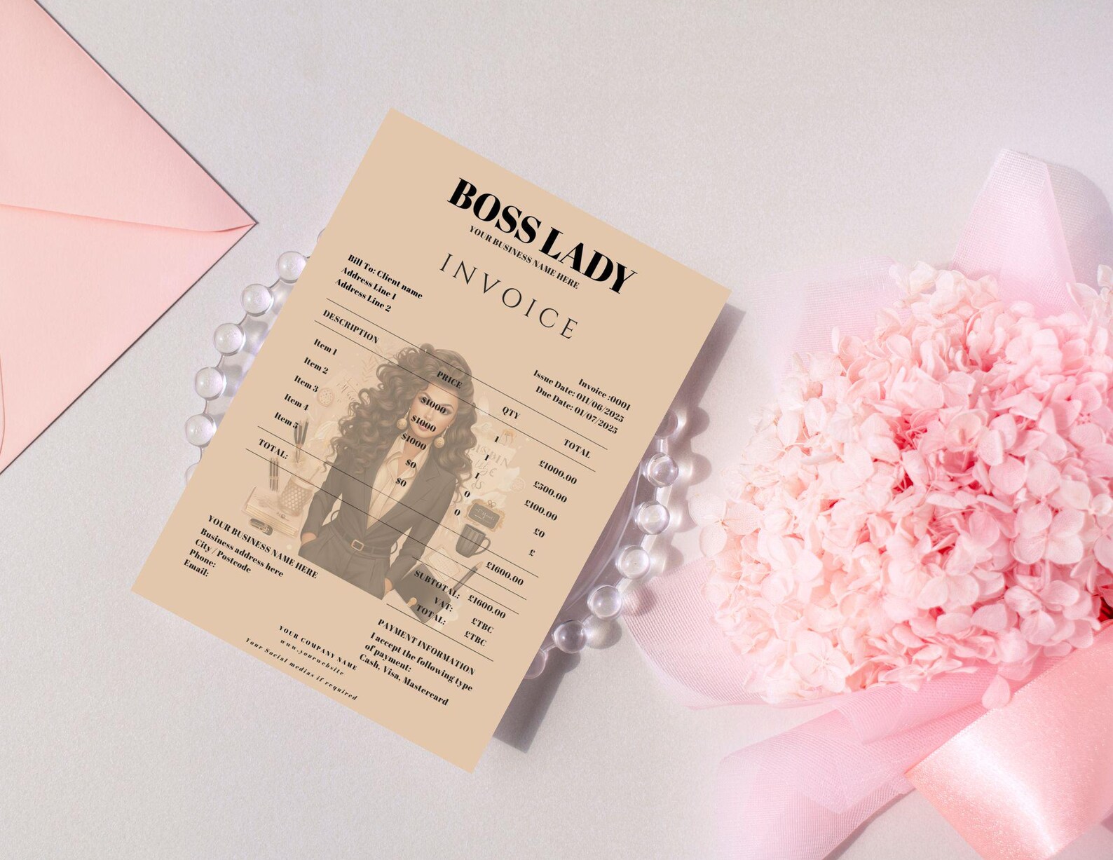 Boss Lady - Digital Download - Invoice Template - Etsy