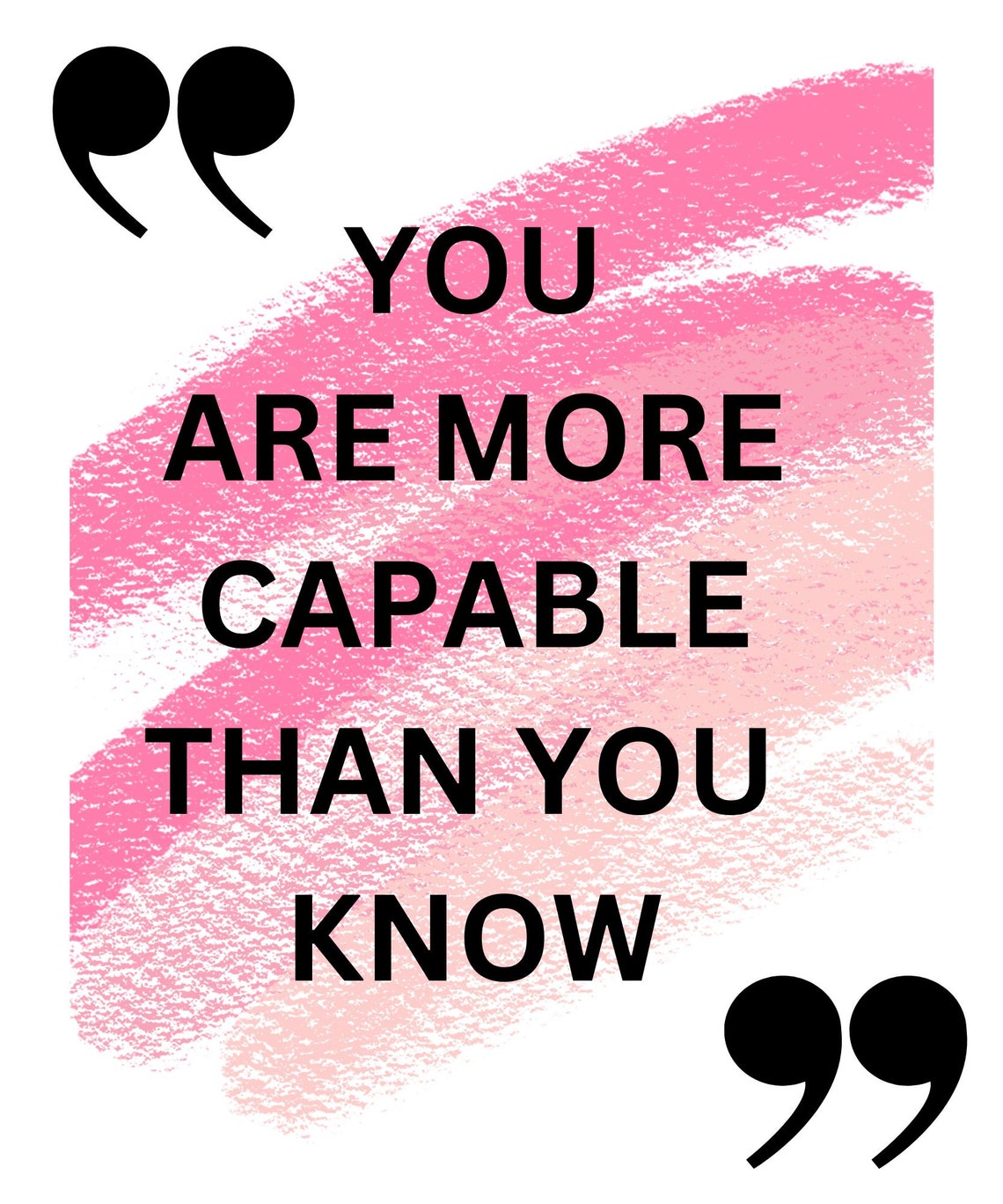 You Are More Capable Than You Think Digital Download Wall Art 10x12inch ...