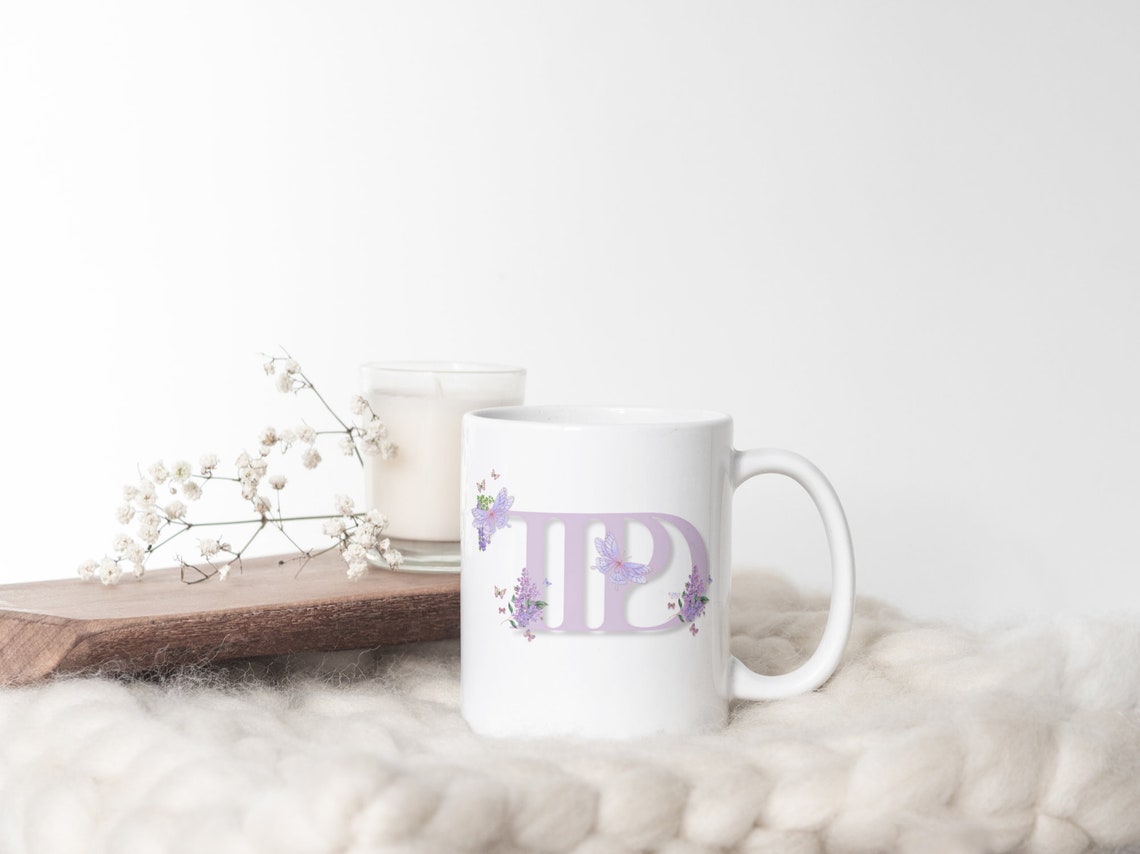 TTPD Purple Floral the Tortured Poet Department Mug Gift Merch Cup Eras ...