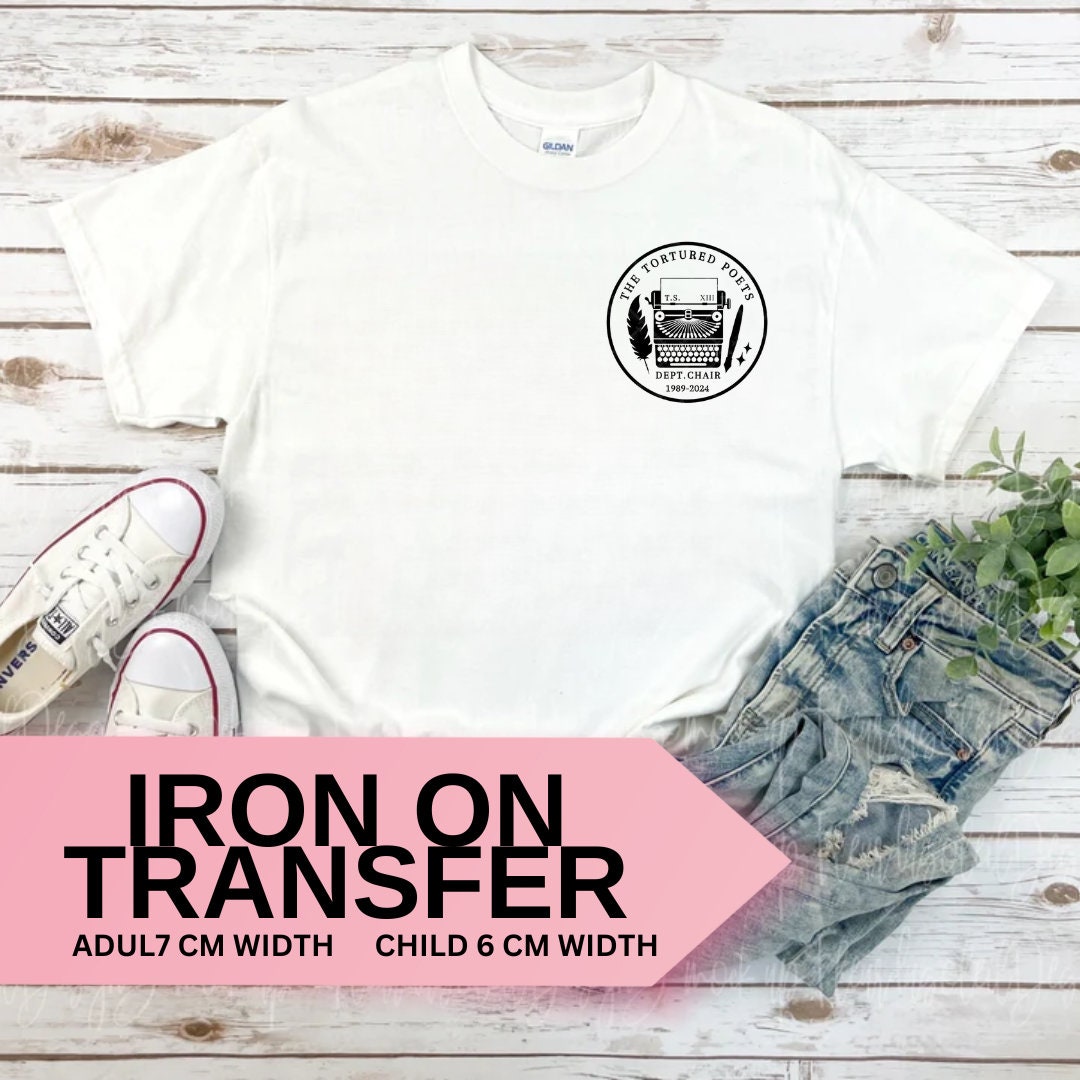 TTPD the Tortured Poets Department Typewriter Iron on Transfer Swiftie ...