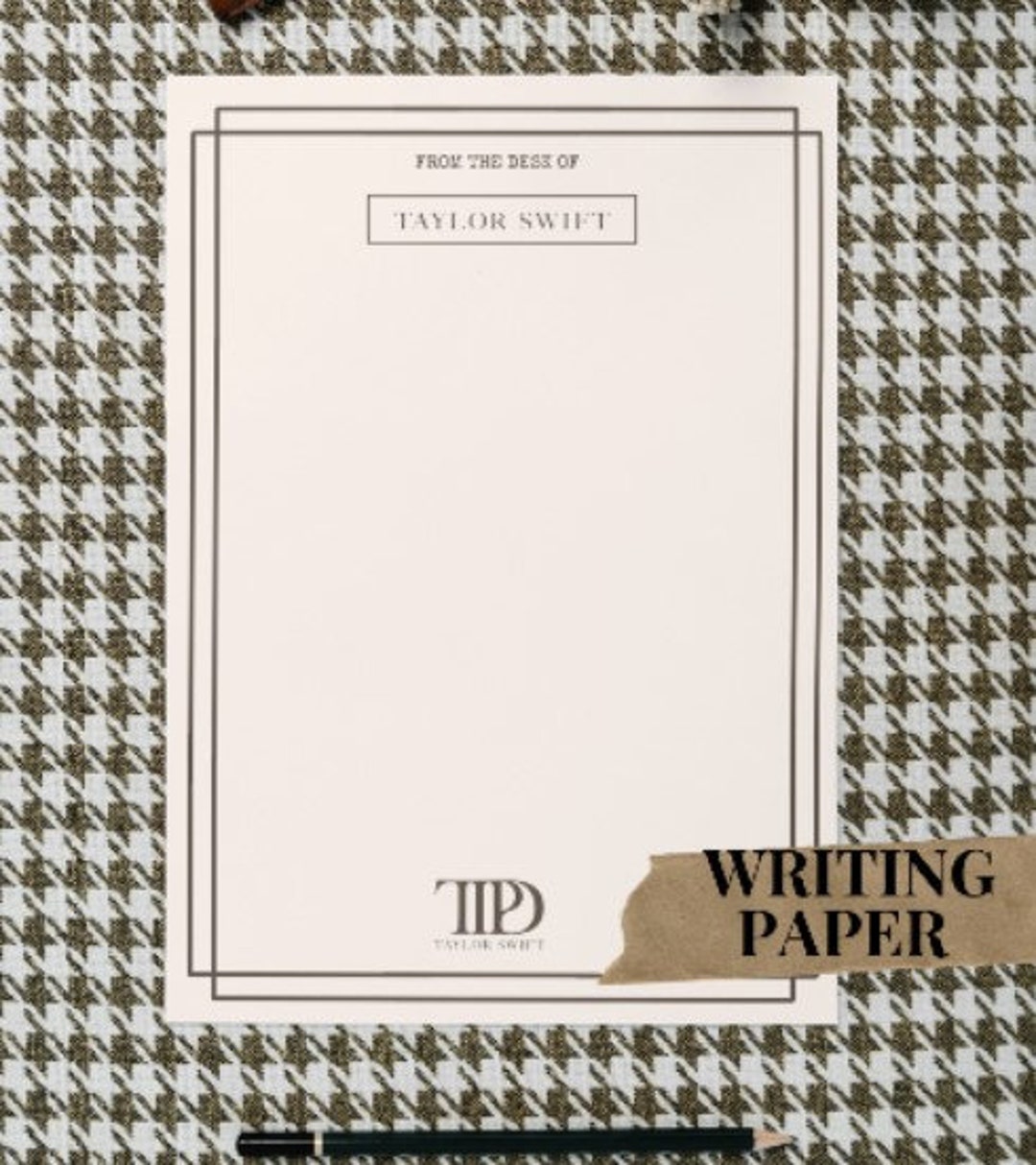 A5 Pack of Paper Manuscript Notepad, Tortured Poets Department, From ...