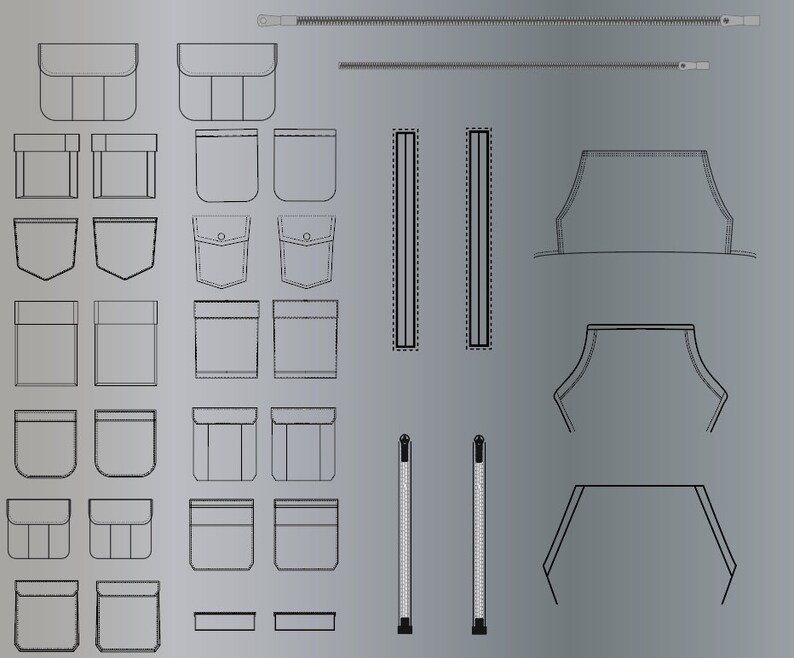 Streetwear Vector Mockup-pack for Fashion Brand. Total Package of 150 ...