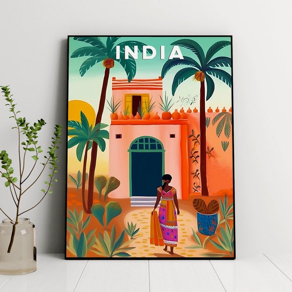 India Poster - Etsy
