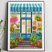Flower Shop Art Print: Floral Market Illustration (digital Download) - Etsy