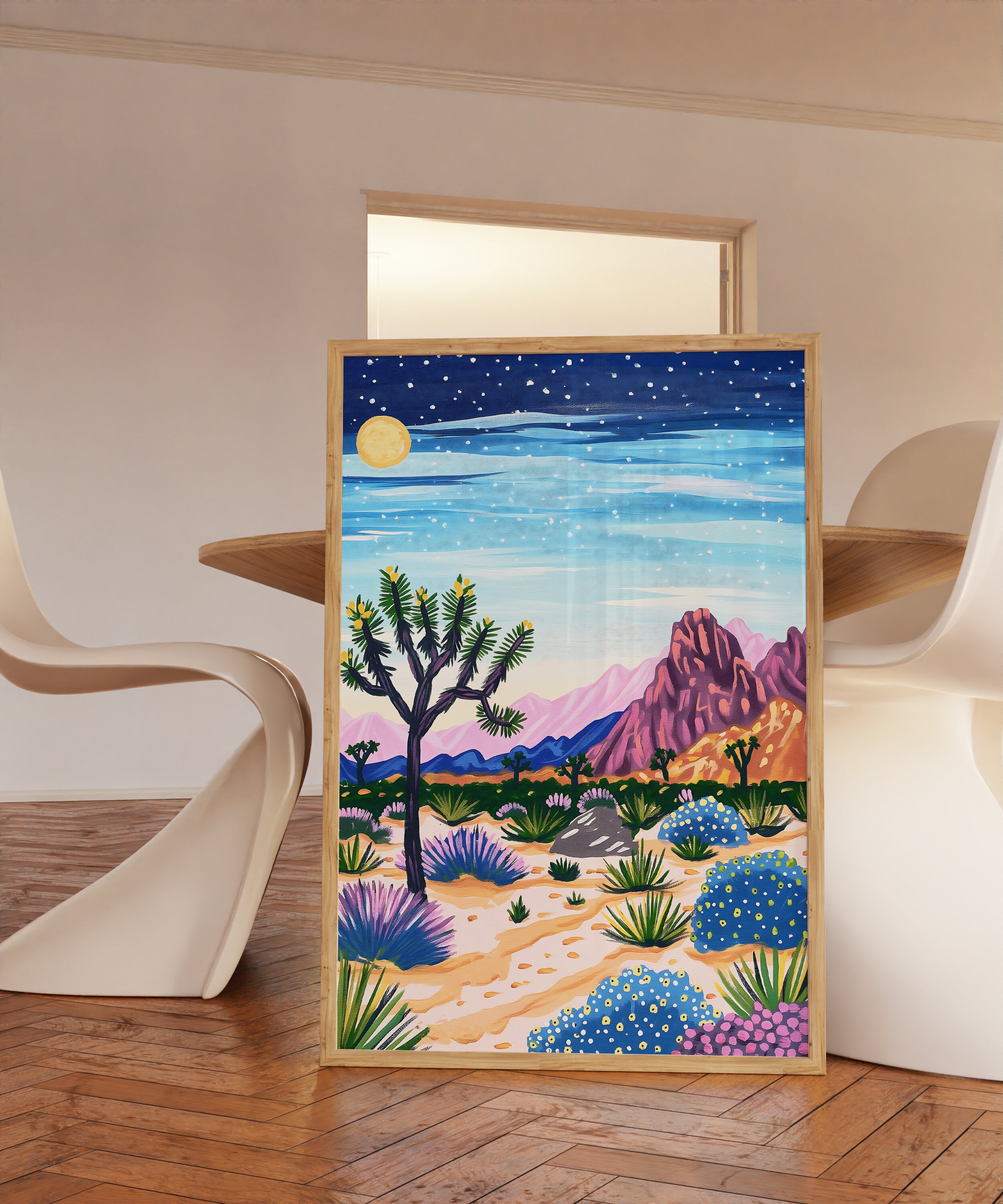 Joshua Tree National Park Illustration, Printable California Travel Art ...