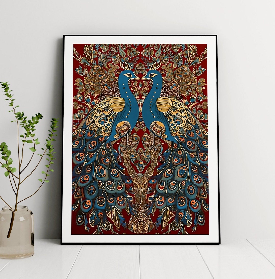 Kalamkari Painting: Vintage Indian Tree of Life Art (digital Download ...
