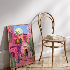 Kasbah Marrakech Illustration, Morocco Travel Art, DIGITAL DOWNLOAD - Etsy