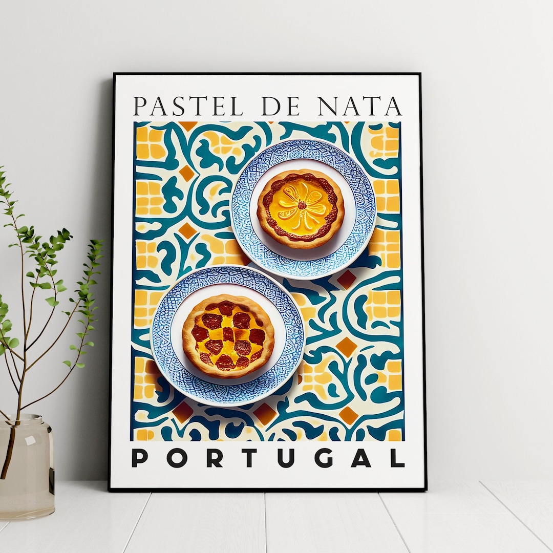 Pastel De Nata Poster, Pasteis De Nata Art Print,portuguese Dessert ...