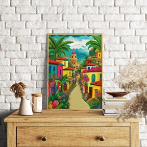 Cartagena Colombia Illustration Set: Colorful Travel Art Prints ...