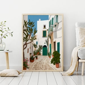 Puglia Illustration Poster, Puglia Print, Puglia Digital Art, Italy ...