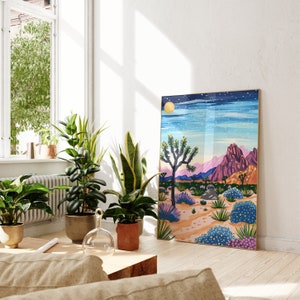 Joshua Tree National Park Illustration, Printable California Travel Art ...