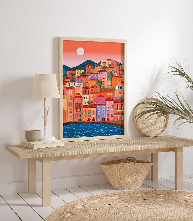 Menton French Riviera Print France Travel Poster Travel - Etsy