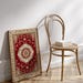 Traditional Turkish Carpet Motif - Vintage Red Rug Pattern Digital ...