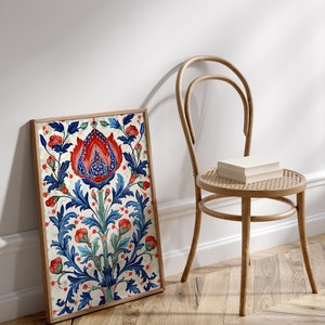 Ottoman Floral Wall Art: Traditional Turkish Design (digital Download ...