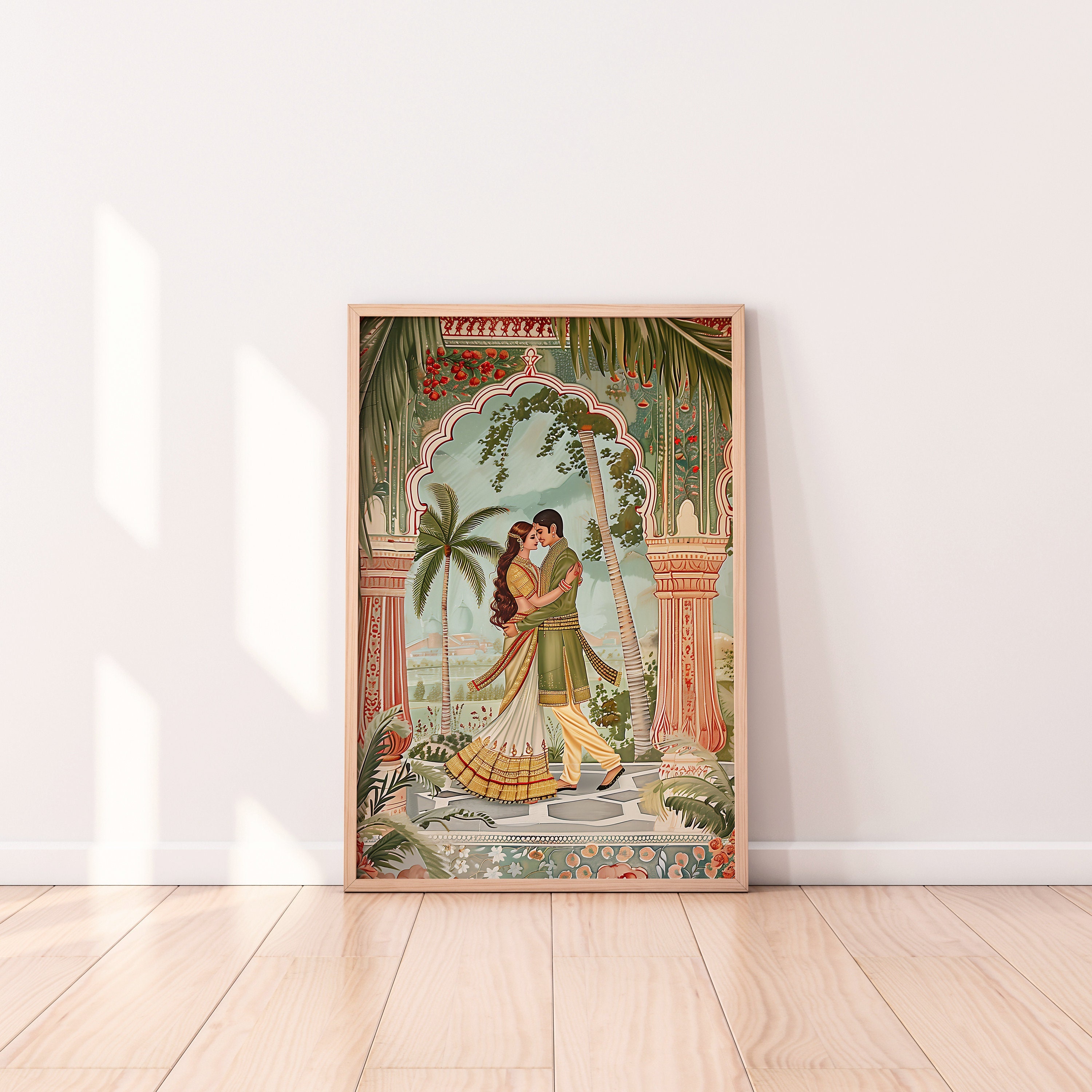 Indian Wedding Art Print: Couple's Dance Painting (digital Download) - Etsy