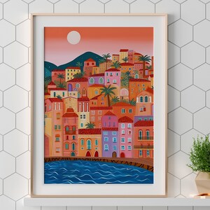 Menton French Riviera Print France Travel Poster Travel - Etsy