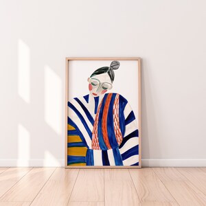 Abstract People Art Wall Decor, Minimalist Printable Digital, Modern ...