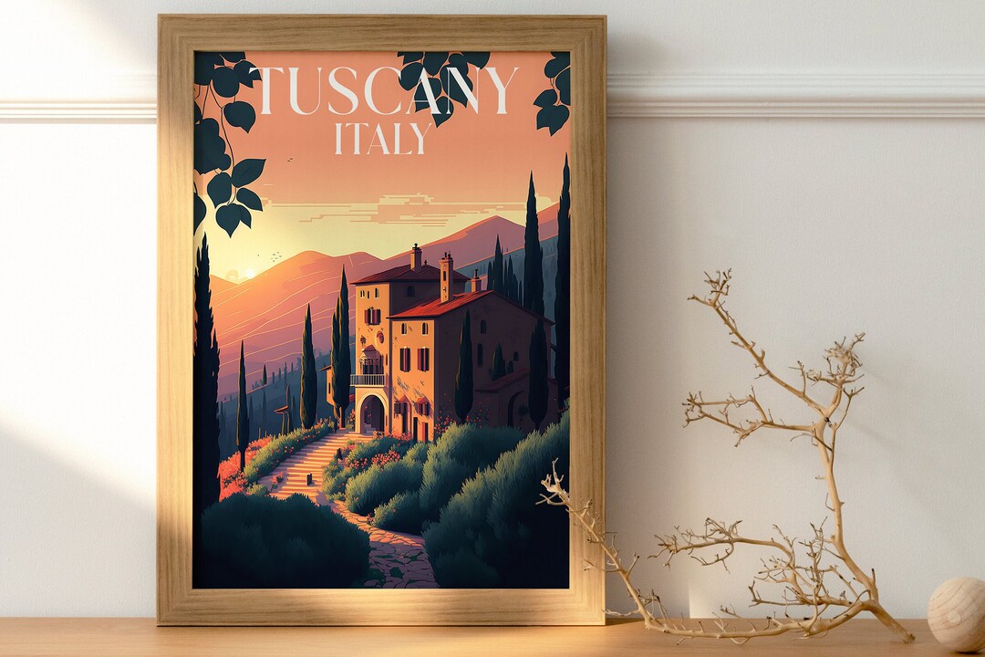Tuscany Travel Print Italy, Tuscany Print, Tuscany Poster, Italy Print ...