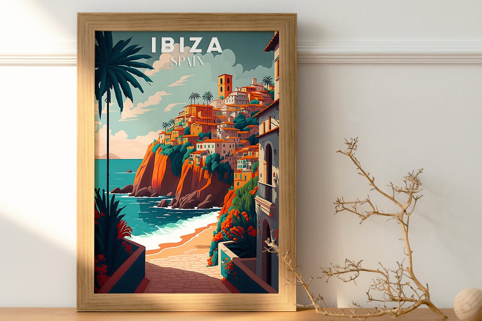 Ibiza Travel Printspain Posterdigital Download Postertravel - Etsy