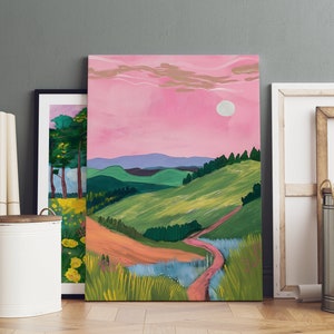 Irish Countryside Printable, Ireland Painting, Irish Landscape ...