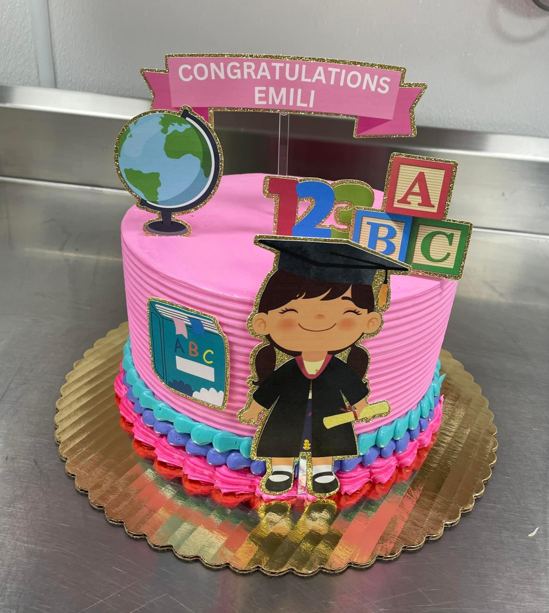Kindergarten Graduate Cake Decorations| Graduacion De Kinder| Little ...