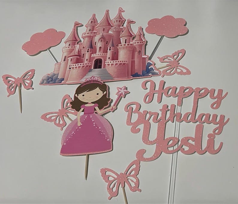 Princess & Castle HBD Decoration - Etsy
