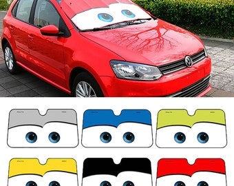 Custom Eyes Car Sunshade Personalized Car Lover Gift Funny Car Gift ...