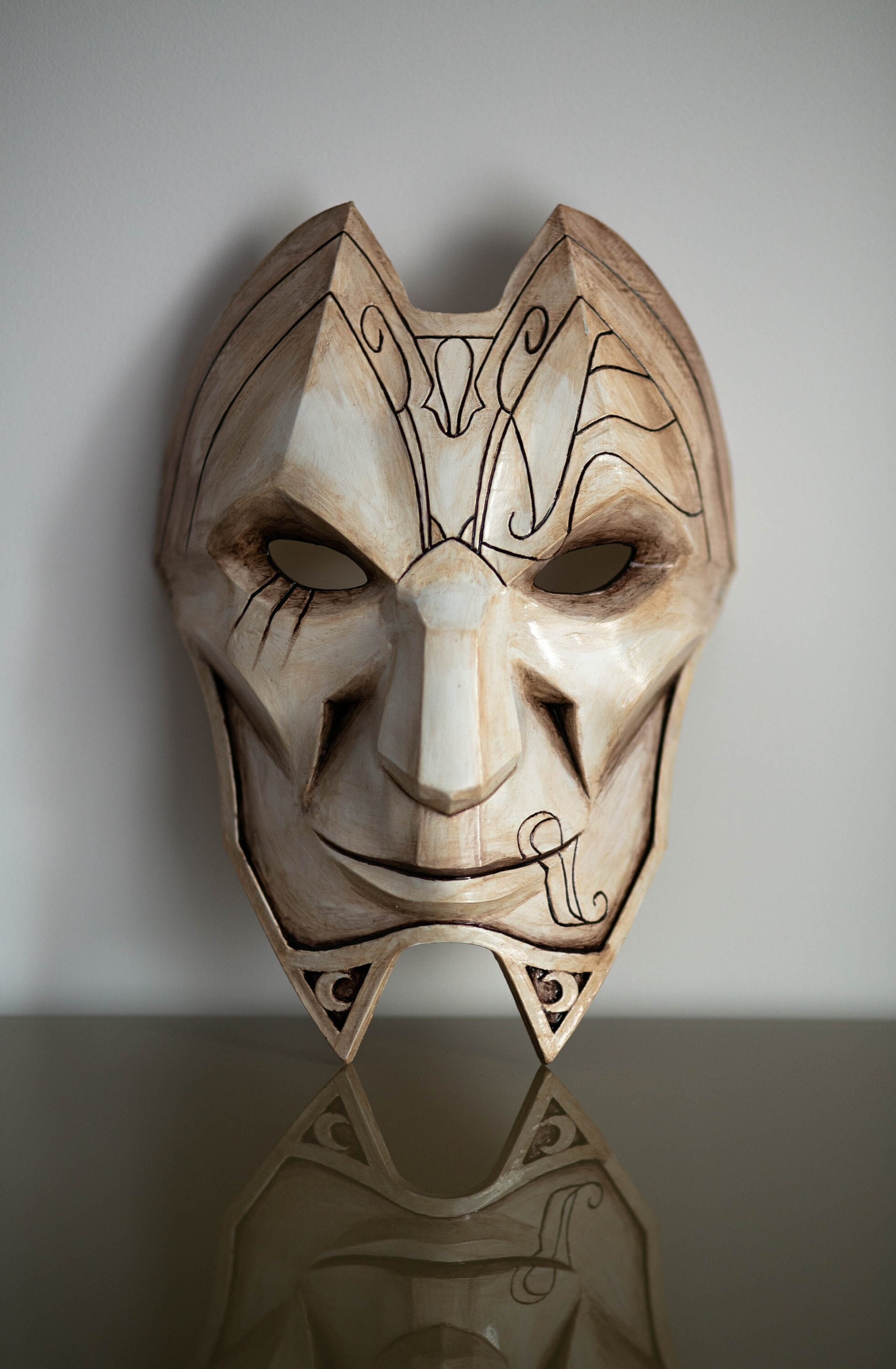 Cosplay Mask Decoration Prop League of Legends Jhin - Etsy