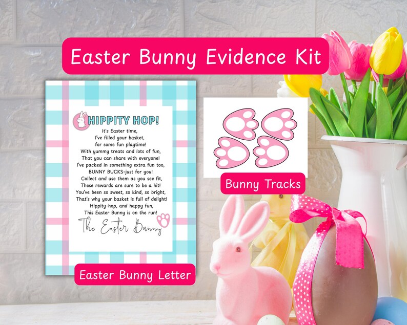 Editable Easter Bunny Letter Printable With Bunny Footprints – Easter ...