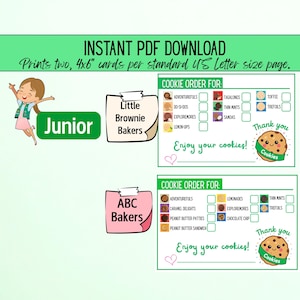 Girl Scout Cookies 2026 Printable Thank You Note, Girl Scout Thank You ...