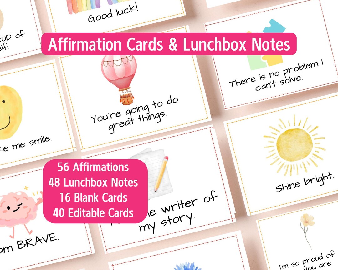 Kids Affirmation Cards Printable | Confidence & Mindfulness Cards for ...