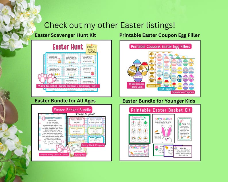 EDITABLE Easter Egg Hunt Clue Cards, Indoor Egg Hunt Clues, Easter Egg ...