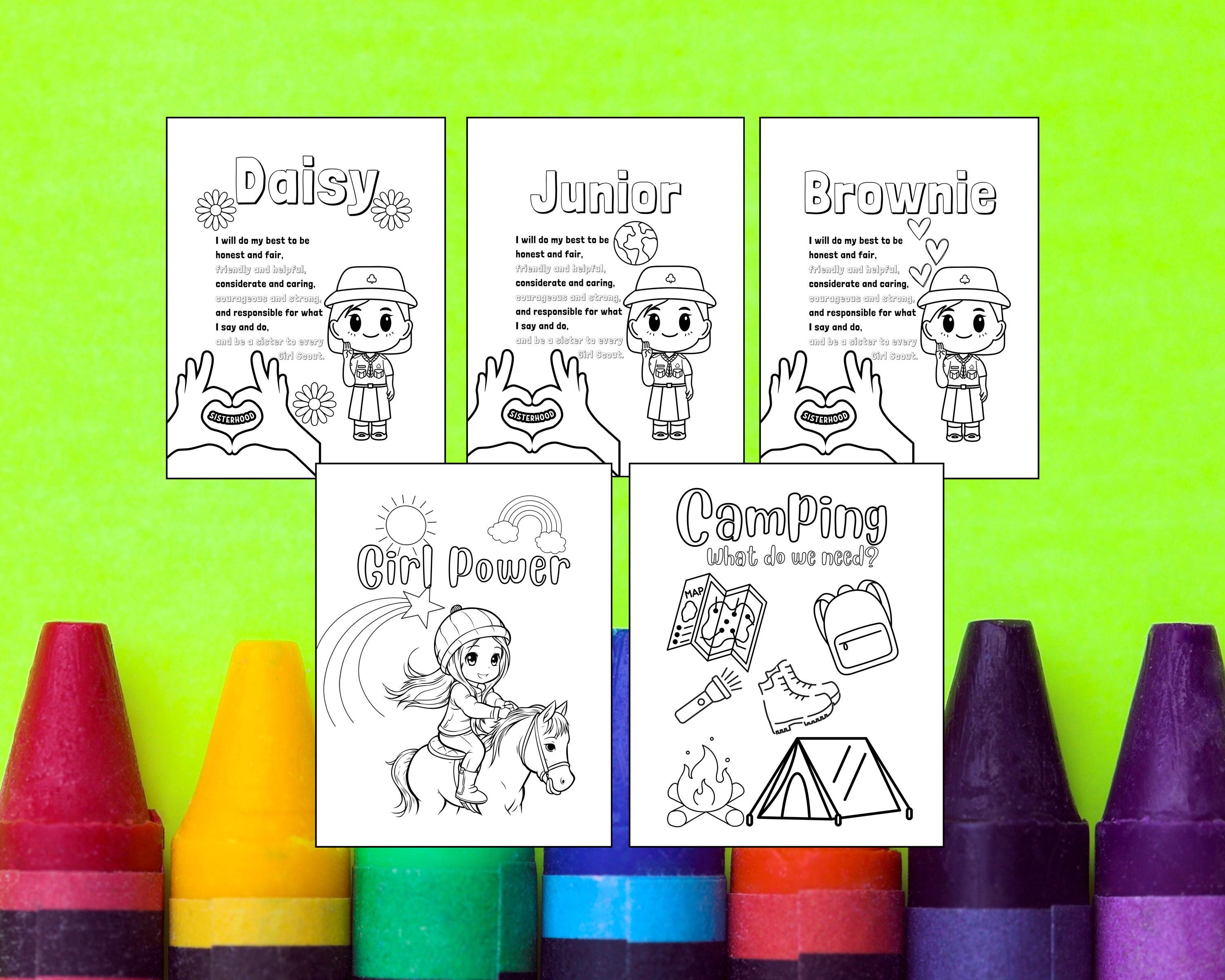 Girl Scout Law Activity Bundle: Poster, Coloring Pages, Bookmark ...