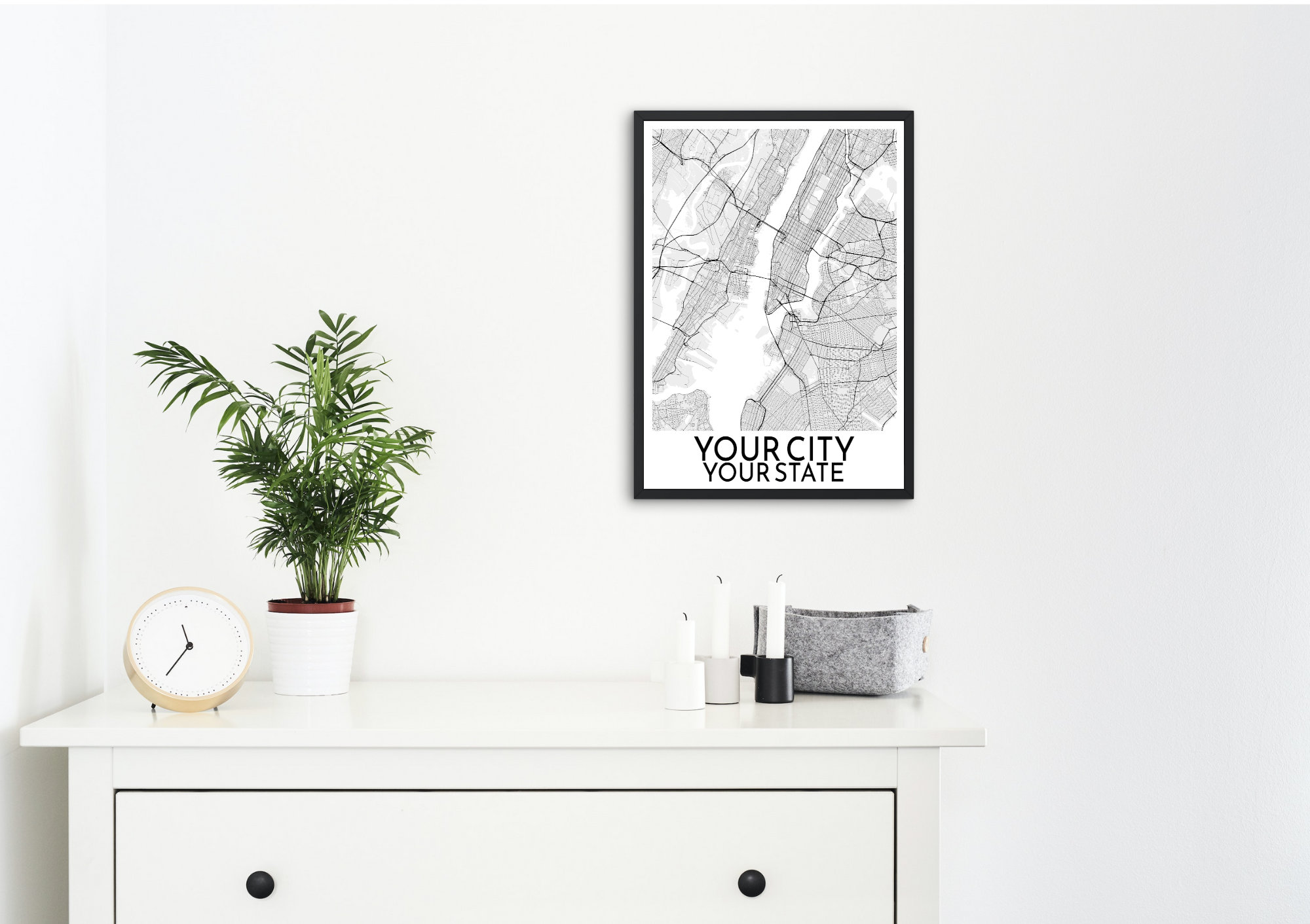 Custom Map, Custom Map Poster, Custom Locations, Personalized Map ...