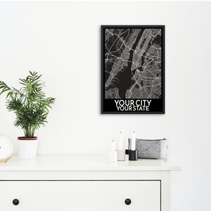 Custom Map, Custom Map Poster, Custom Locations, Personalized Map ...