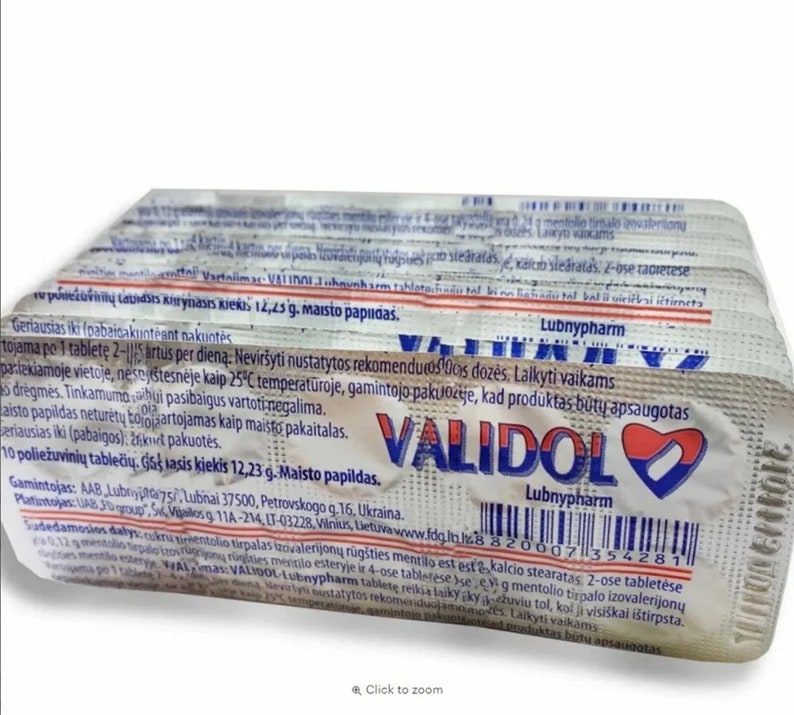 4 X NEW Validol 60 Mg Sublingual Tablets N10 Tablets - Etsy